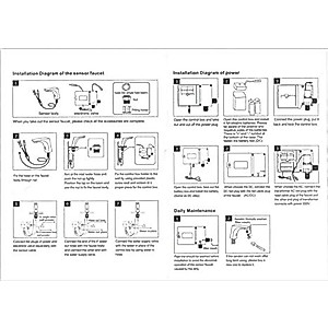 POMU Deck Mount Solid Brass Auto Sensor Bathroom Sink Faucet with Automatic Sensor Chrome Bath Tub Faucet Tub Faucets Polished Chrome