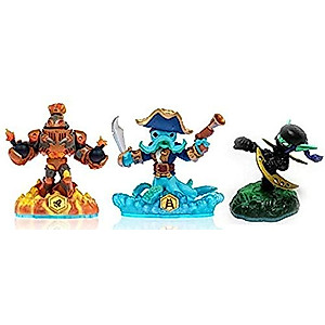 Skylanders Swap Force LOOSE Blast Zone, Wash Buckler, & Ninja Stealth Elf Set Includes Card Online Code