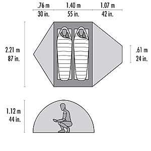 MSR Remote 4-Season 2-Person Mountaineering Tent with Dome Vestibule