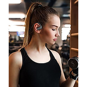 DACOM Bluetooth Headphones Wireless in-Ear Sport Earbuds with IPX7 Waterproof 20H Playtime Running Neckband Bluetooth Headphones Deep Bass Stereo for Workout Gym(Black)