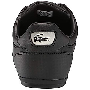 LacosteMensChaymon SneakerBlack/Black/Gold Leather8.5