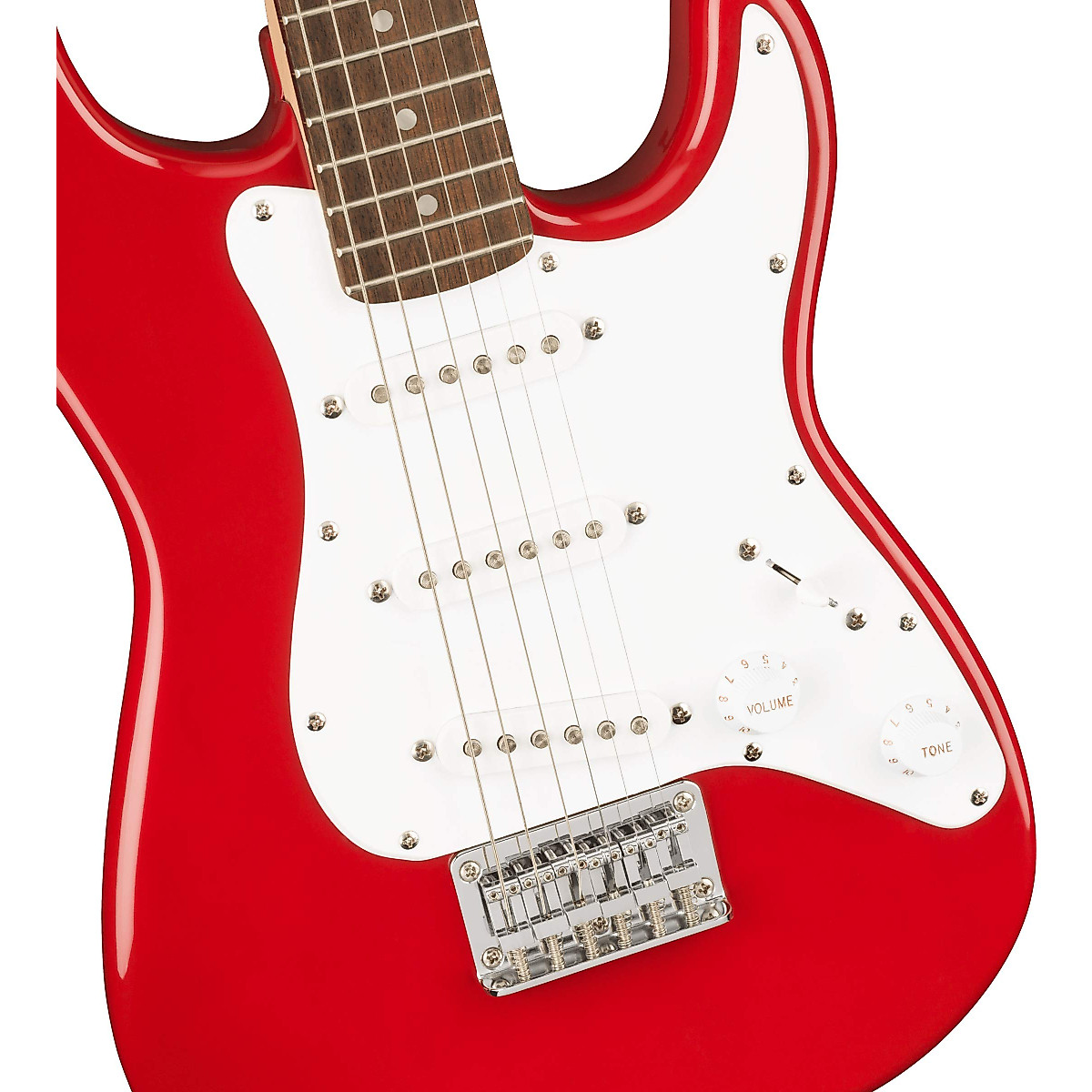 Squier Mini Stratocaster Electric Guitar, Dakota Red, Laurel Fingerboard