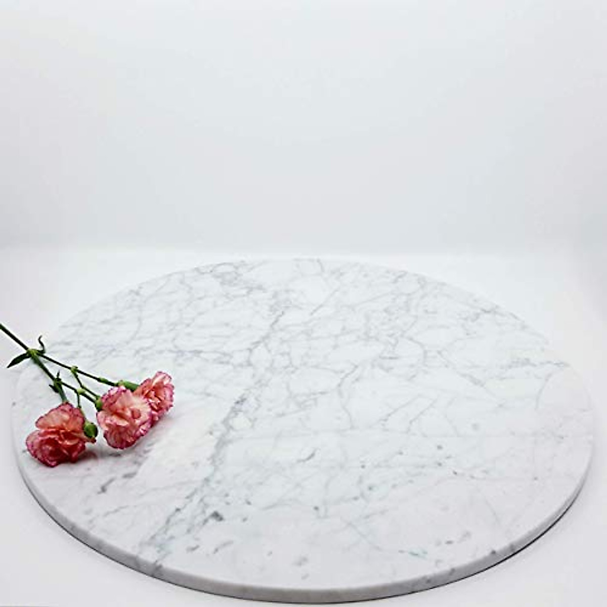 White and Gray Marble Large Cake Stand Centerpiece Wedding Decor Dessert Cupcake Table - 18 Inch