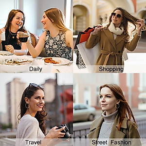 925 Sterling Silver Hoop Earrings for Women Big Twisted Thin Huggie Hoops 40mm, Dainty Cute White Gold Dangle Hoop Earrings Nickel Free Womens Earrings for Sensitive Ears Hypoallergenic