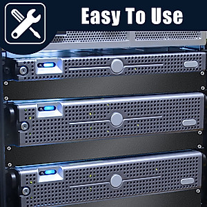 Leinuosen 5 Pack Blank Panel Metal Rack Mount Filler Panel Blank Rack Mount Panel Flat Panel Metal Disassembled Blank Panel for 19 Inch Server Rack Cabinet or Enclosure (1 U)