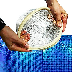 (1 Set) 8 3/8" Pool Light Lens Gasket and Stainless Pilot Screw - Exact Replacements for Pentair 79101600Z and 79104800 - Compatible with Pentair IntelliBrite, AmerLite, and SAM Amerlite Lights