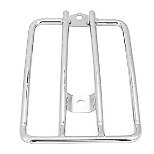 Sturdy & Durable Motorcycle Rear Luggage Rack Carrier Support for XL883/1200 X48, Easy to Install (Silver)