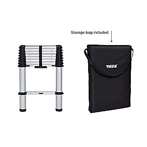 Thule Van Ladder - 9 Steps - 8.5Ft Extension - Telescoping Van Ladder - Easy Close System - EN:131 Compliant