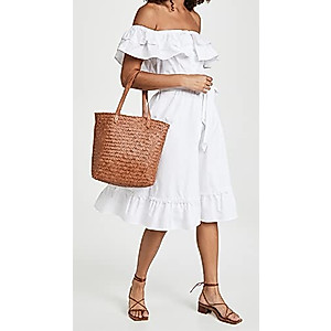 Madewell The Medium Transport Tote: Woven Leather Edition Burnished Caramel One Size