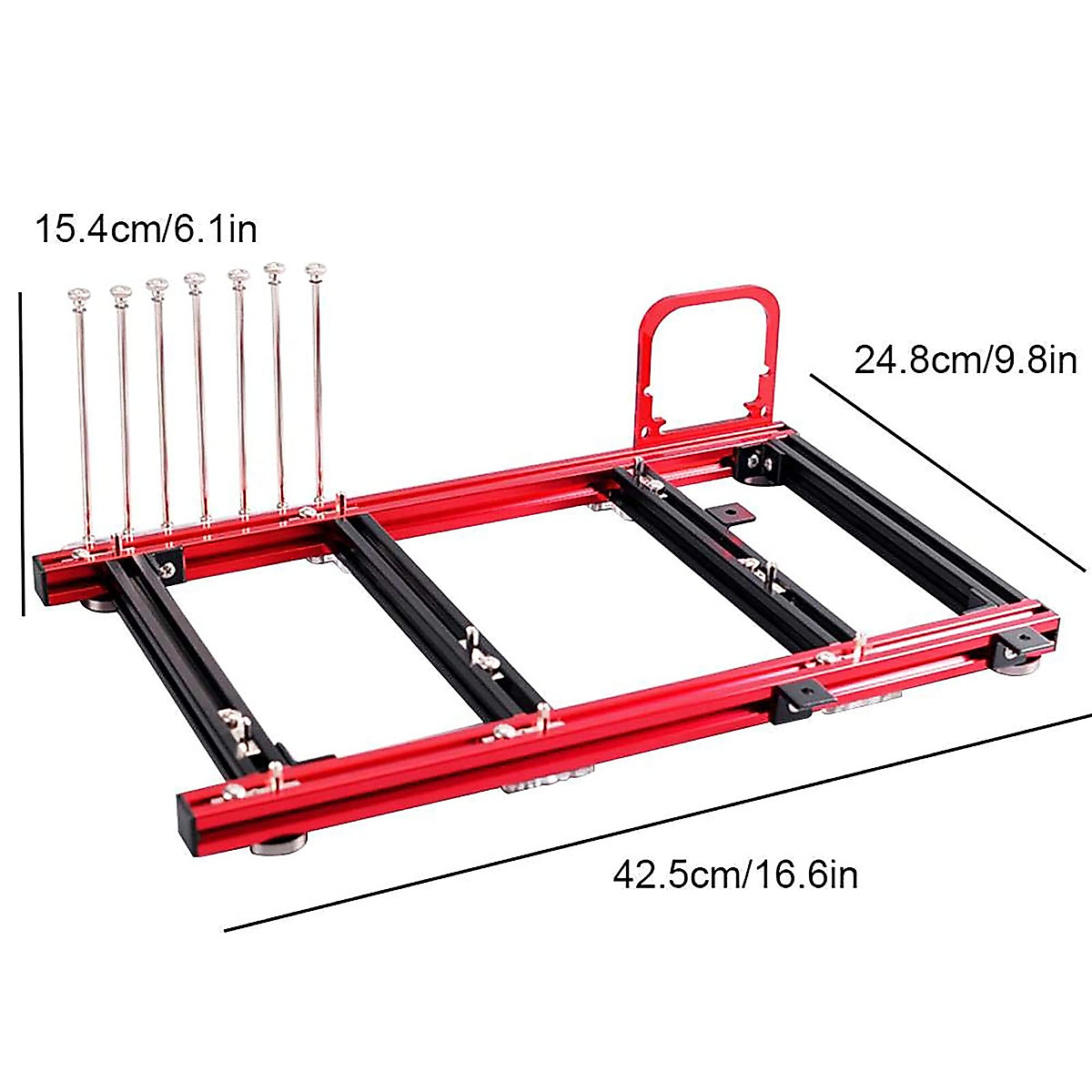 Mini ITX MATX ATX PC Test Bench DIY Open Air Frame Overclock Vertical Case Computer Mount Aluminum Chassis for HTPC Graphics Card/Games/Cooling