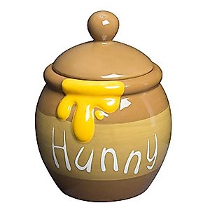 Disney SAN2883 Winnie the Pooh Honey Pot Canister Storage Container, Candy Container, Height 5.3 inches (13.5 cm), Winnie the Pooh Goods, Miscellaneous Goods, Interior, Tableware