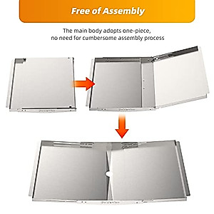 Grill Grease Tray Replacement for Dyna Glo With Catch Pan- Adjustable Grease Drip Pan Replacement, Bottom Grease Tray for Gas Grill Models from Nexgrill, Expert Grill, BHG and More (Width 24"-30")