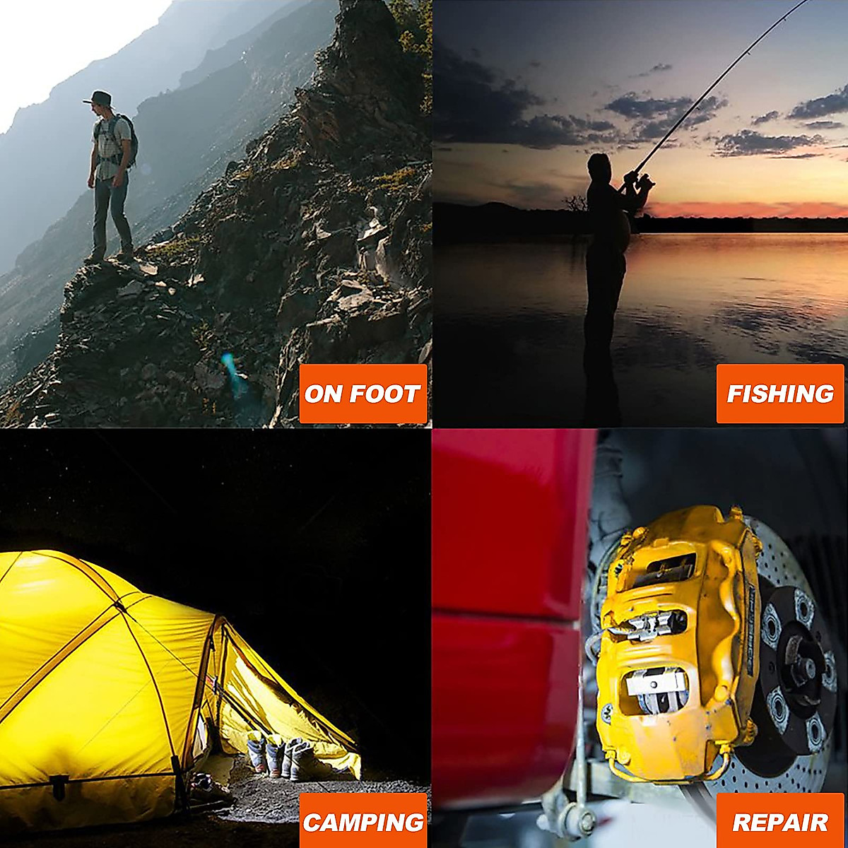 NICRON Flashlights,Rechargeable Magnetic Flashlight Super Bright 1000 lumens 6 Modes led Flashlight for Camping,Garage Work, 90°Twist EDC Pocket Tactical Flashlight IP65 Waterproof N9