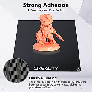 Creality Ender 3 Glass Bed, Upgraded 3D Printer Platform Tempered Glass Build Plate for Ender 3/Ender 3 Pro/Ender 3 V2/Ender 5/Ender 5 Pro, Flatter & More Durable Build Surface,235x235x4mm