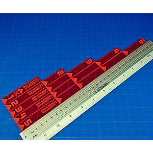 LITKO Armada Multi Range Movement Ruler Set | Compatible with Star Wars: Armada | 5 Pack (Fluorescent Pink)