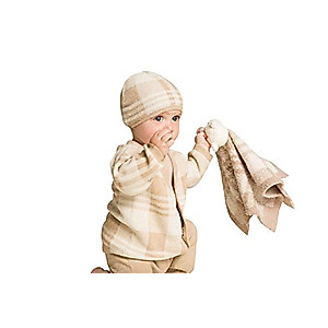 Barefoot Dreams CozyChic Ultra Lite Plaid Baby Bundle, 4 Pcs, Cream, 6-12m