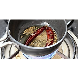 Belexy Nonstick Aluminum Tadka Pan, Scratch Resistant Coating - Mini Pan for Eggs, Spices, Melting Butter, Spice Heating, Tadka Frying Pan