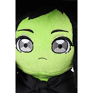 Pacreck Witch Plush Doll Stuffed Animal Witch Wizard Plushies Toy Cute Soft Christmas Pillow Birthday Party Gifts 16.5in (Black)