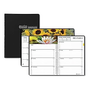 2024 House of Doolittle 10 x 7 Earthscapes Recycled Weekly/Mon Planner, Gardens of the World Photo (HOD294632)