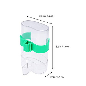 POPETPOP Water Feeders for Birds - 2 Pack Bird Water Dispenser, Automatic Bird Feeder for Parrot Parakeet Cockatiel