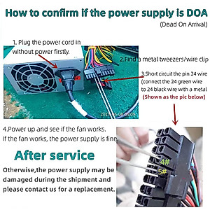 1800W Mining Power Supply Support 8 GPUs GPU Mining Rig, for ETH Bitcoin Ethereum Miner with Auto-Thermally Controlled Fan Supply,Designed for US Voltage 110V