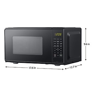 0.7 cu. ft. Countertop Microwave Oven, 700 Watts, New (Color : Black)