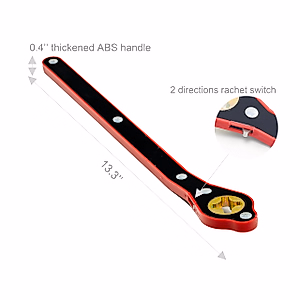 Car Jack Ratchet Wrench for Scissor Jack, for Quicker and Easier Lifting Car Jack, for Tire Replacement