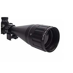 MYMY Premium Quality, 6 24x50mm AOL Scope W Front AO Adjustment. Red/Green mil dot Reticle with Black