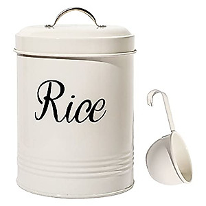 Baoblaze Metal Food Rice Storage Tin Canister 3L Container 5.9x7.5 Inch Premium