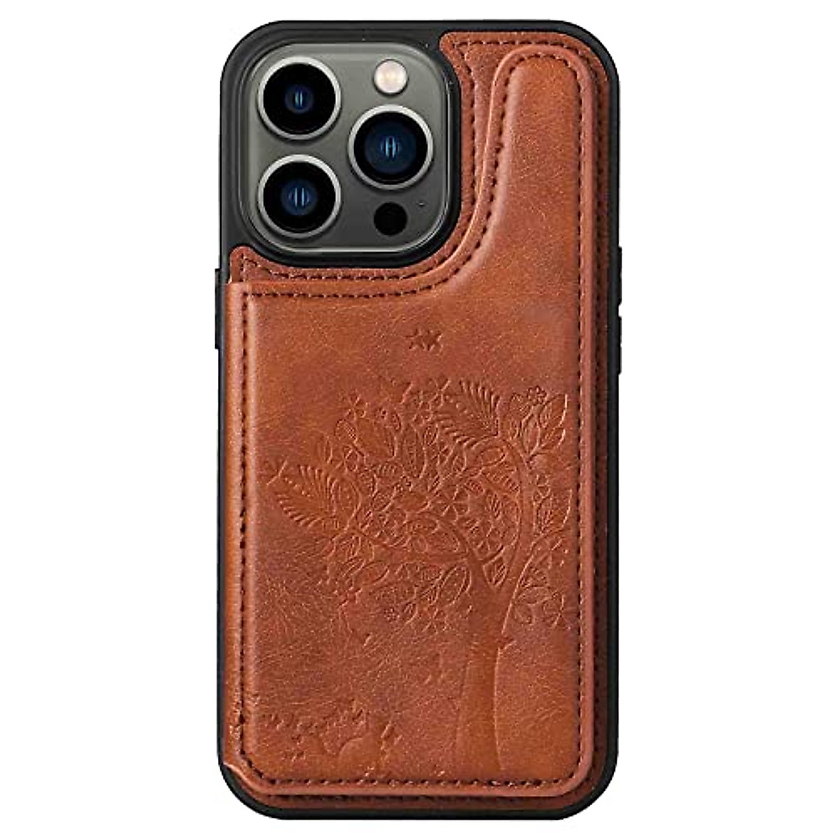 Fansipro Bumper Case Cover for Samsung Galaxy S9 Plus, Premium PU Leather Slim Fit Cover for Galaxy S9 Plus, 1 Card Slot, 1 Photo Frame Slot, Light Weight, Brown