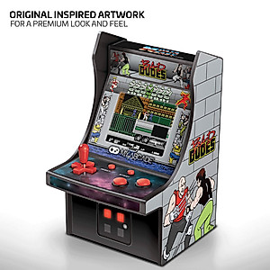 My Arcade Bad Dudes Micro Player - 6.75 Inch Mini Retro Arcade Machine Cabinet - Licensed Collectible