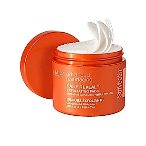 StriVectin Advanced Resurfacing Daily Reveal Exfoliating Face Pads, Visibly Smooths and Brightens Skin, Reduces Blackheads 60 ct