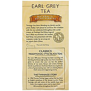 Twinings Earl Grey Decaf Tea, 20 Count