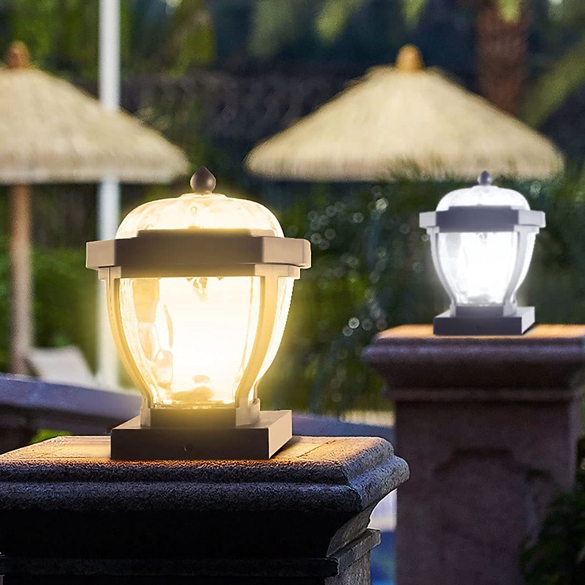 Solar Light Courtyard Villa Home Post Cap Light Waterproof Super Bright Garden Outdoor Pillar Light