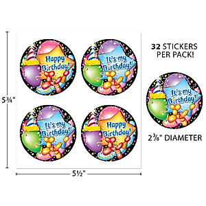 Teacher Created Resources Happy Birthday Wear'Em Badges (4496)