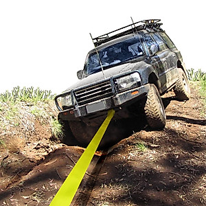 Keeper 02922 2" x 20' Vehicle Recovery Strap - 15,000 lb Web Capacity