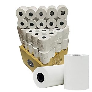 BAM POS, 2-1/4 x 50' 1-Ply Thermal Paper 50 Rolls for The Ingenico ICT 200/220/250 / Verifone VX 520 / Hypercom/Nurit