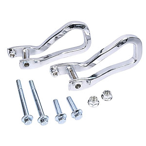 KRAZI Front Tow Recovery Hooks Chrome with Bolts