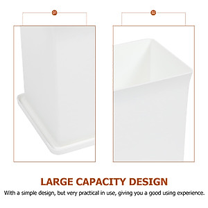 FOMIYES Plastic Shoe Boxes 2pcs Plastic Storage Bin Tote Organizing File Box Multifunctional Storage Box Storage Box with Secure Lid for Home Bedroom White Plastic Storage Box