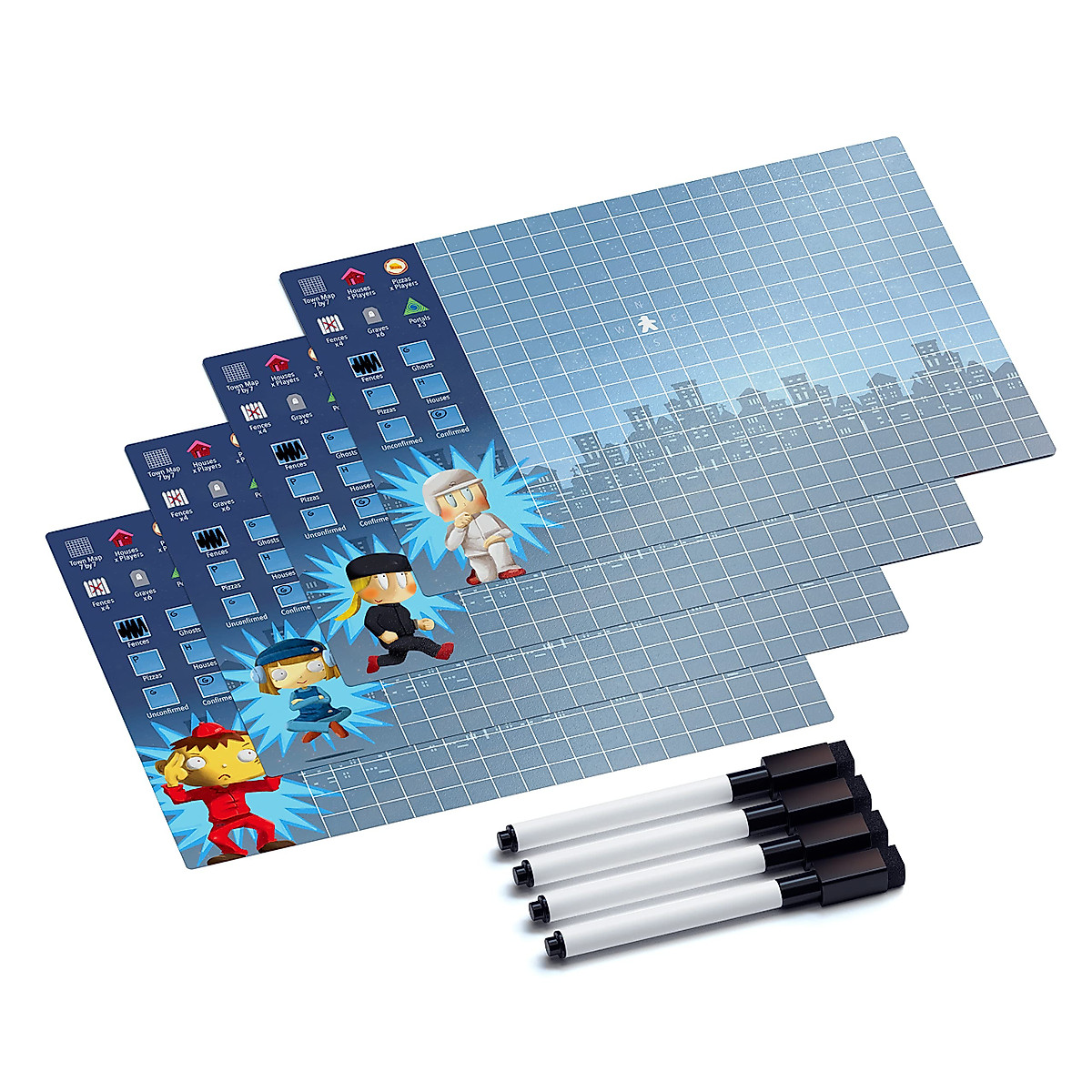 Psychic Pizza Deliverers Go to The Ghost Town - Board Game - 3-5 Players - 30-45 Minutes Play Time