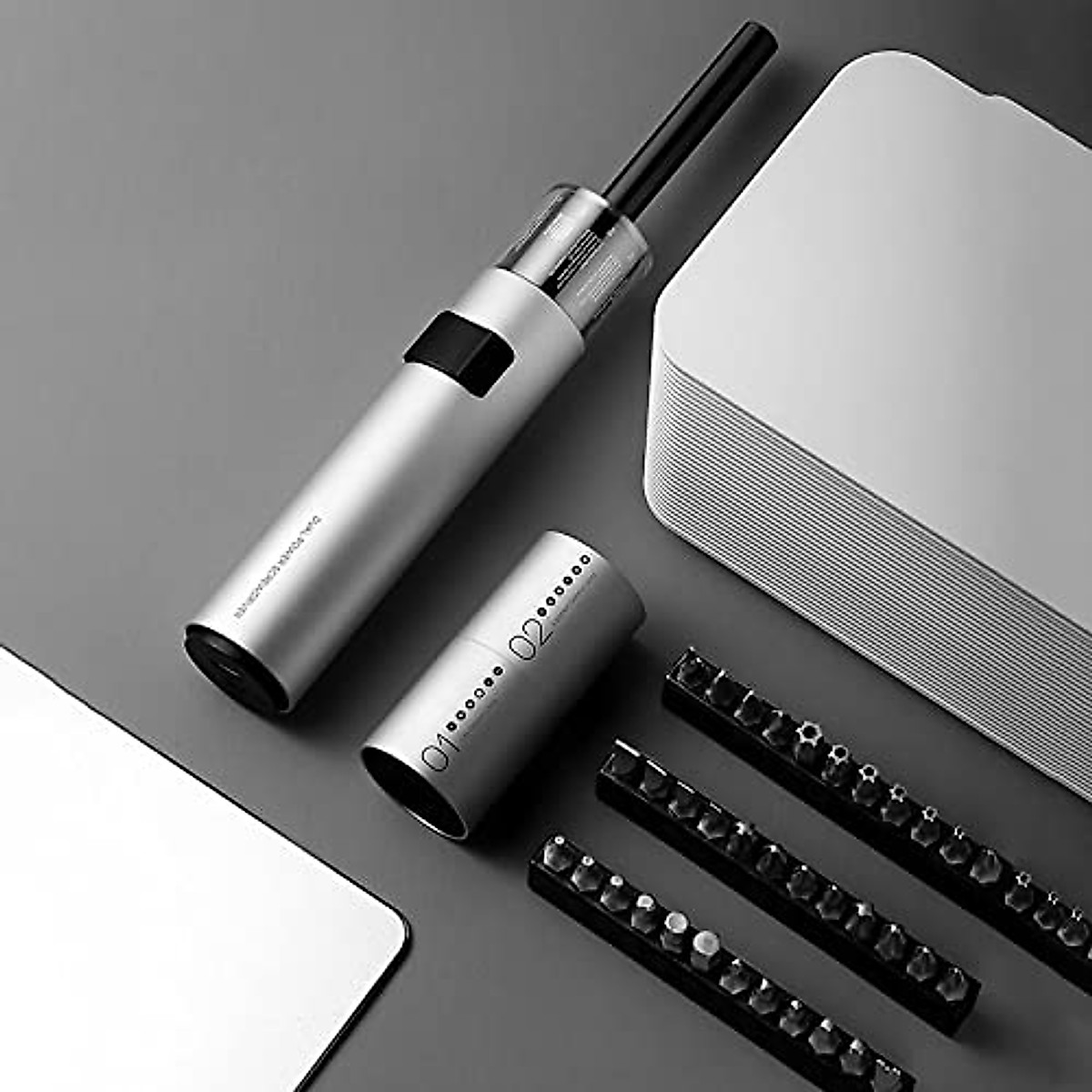 Wowstick SD 40 iN 1 Cordless Electrical Precision Screwdriver Set with LED Lights, Pc Laptop Cordless Rechargeable Screwdriver Tool Kit for Chairs, Bicycles, Mainframes, Guitars, Air Conditioning