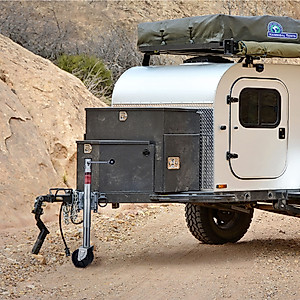 OPENROAD 1500 lbs Boat Trailer Jack with Dual Wheels, 12" Lift Swivel Trailer Jack with Swing-Back Bolt-On, Trailer Tongue Jack for Boat, RV, Trailer, Utility