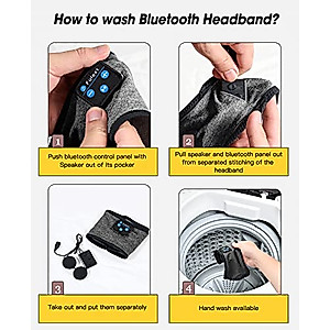 Perytong Sleep Headphones, Cozy Bluetooth Headphone Headband,Noise Cancelling Headphones for Sleeping, Headphone Band Built in Speakers Perfect for Side Sleepers,Workout,Running,Yoga,Travel,Insomnia