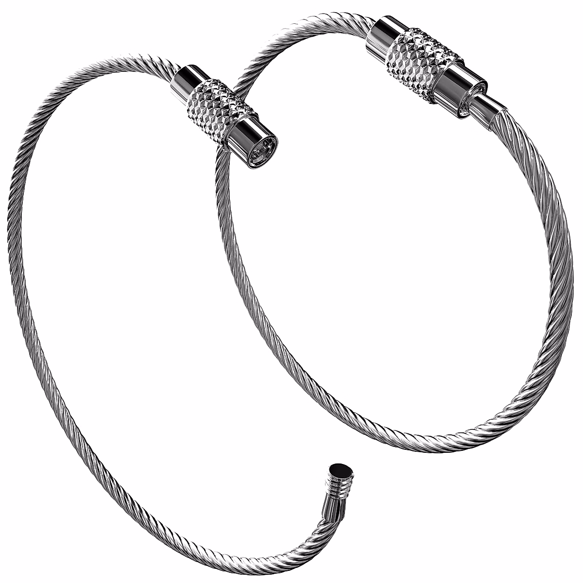 Shacke Initial Luggage Tag with Full Privacy Cover and Stainless Steel Loop - Black (Letter M)