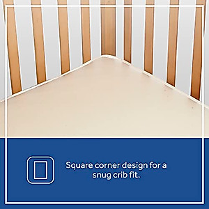 Sealy Baby Cool Comfort Breathable Waterproof 2 Stage Crib Mattress plus Toddler Bed Fit, Cooling Foam, Airy Cotton Cover, GREENGUARD Gold Certified, Safety & Quality Tested, Made in USA, 52'X28'