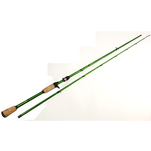 Carrot Stix Collapsible 2 Piece Casting PRO Wild Wild Green Greenwater Inshore Fishing Rod (7' 0" Medium Heavy)