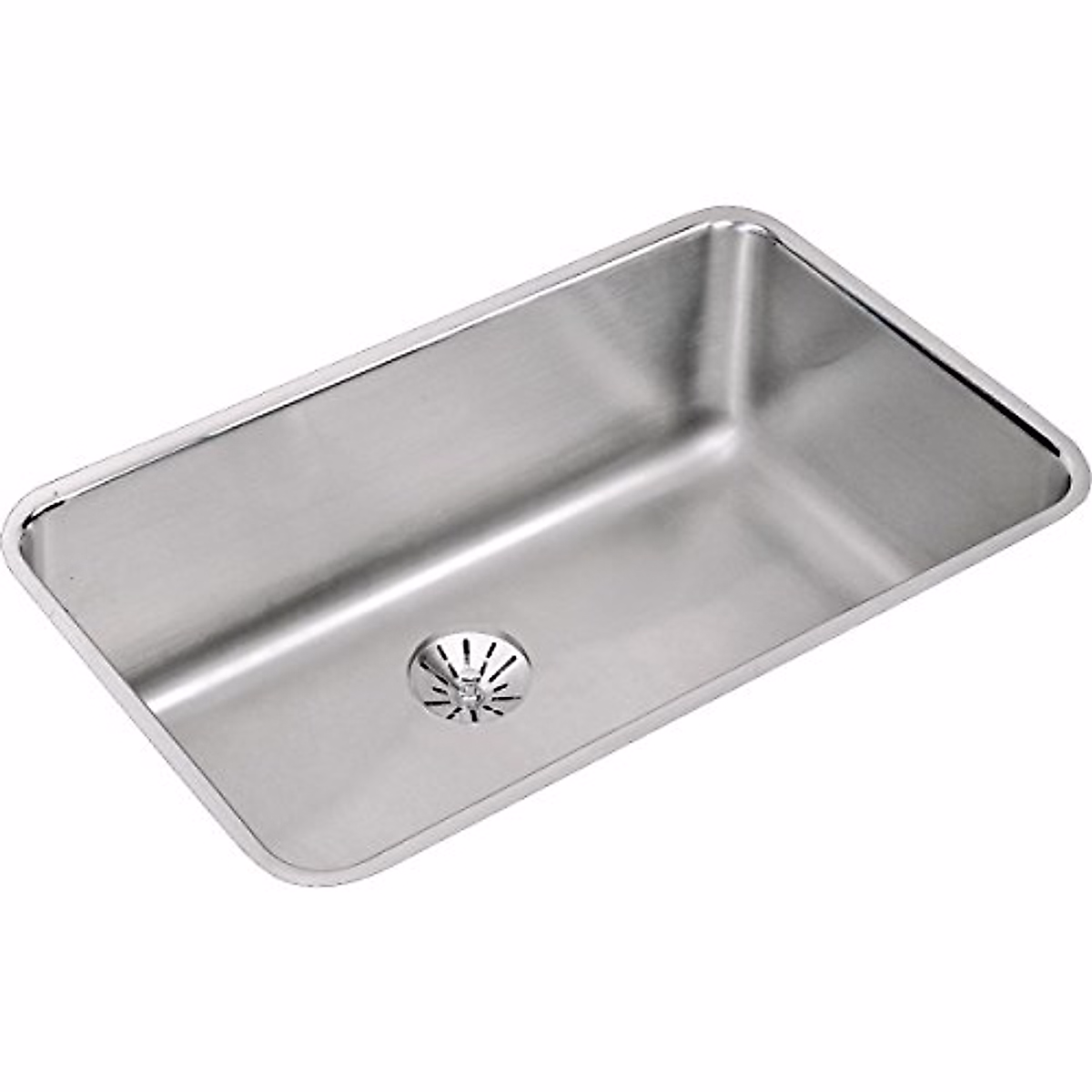 Elkay ELUH281610PD Lustertone Classic Single Bowl Undermount Stainless Steel Sink with Perfect Drain