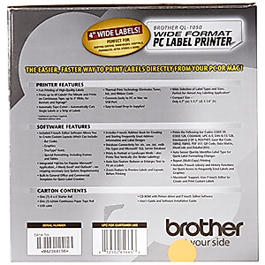 Brother QL-1050 Wide Format PC Label Printer