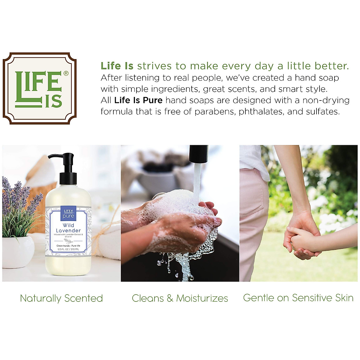 Life Is Pure, 6 Fresh & Soothing Scents, Variety Pack, Liquid Hand Soap, 12.5 fl oz