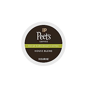 Peet's Coffee & Tea Coffee Decaf House Blend K-Cup Portion Pack for Keurig K-Cup Brewers, 88 Count